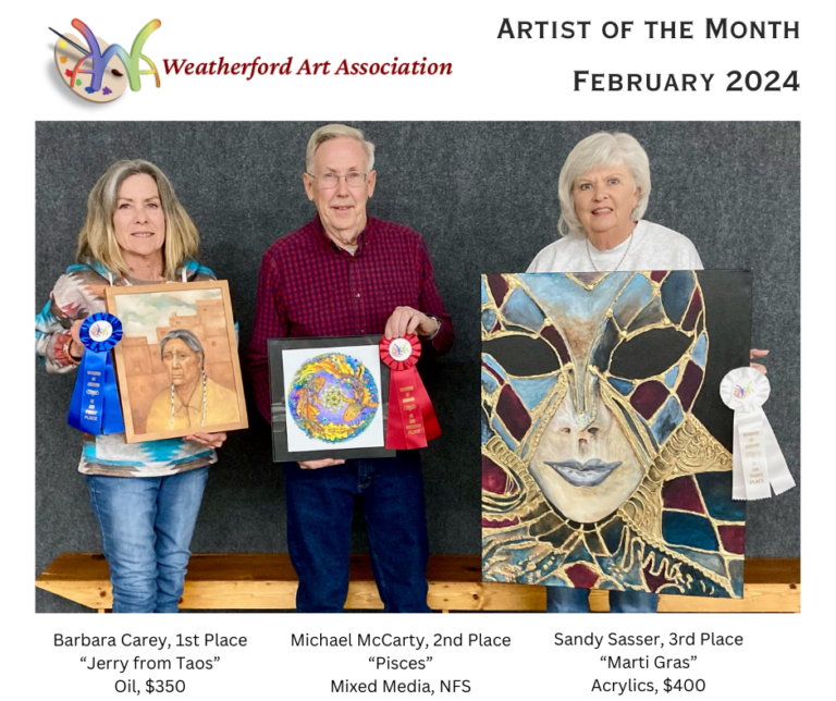 Artist of the Month – Weatherford Art Association